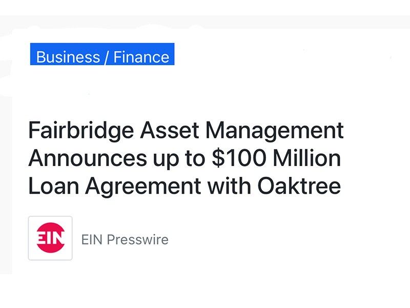 Inside Fairbridge - Fairbridge Asset Management, LLC